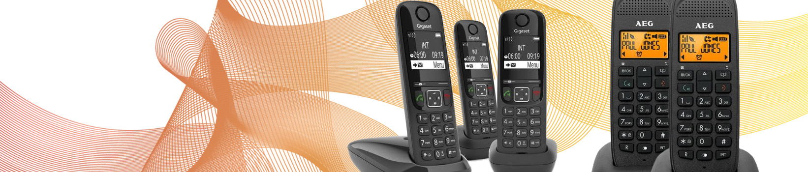 Telefoon draadloos Duo en Trio: 2 en 3 handsets