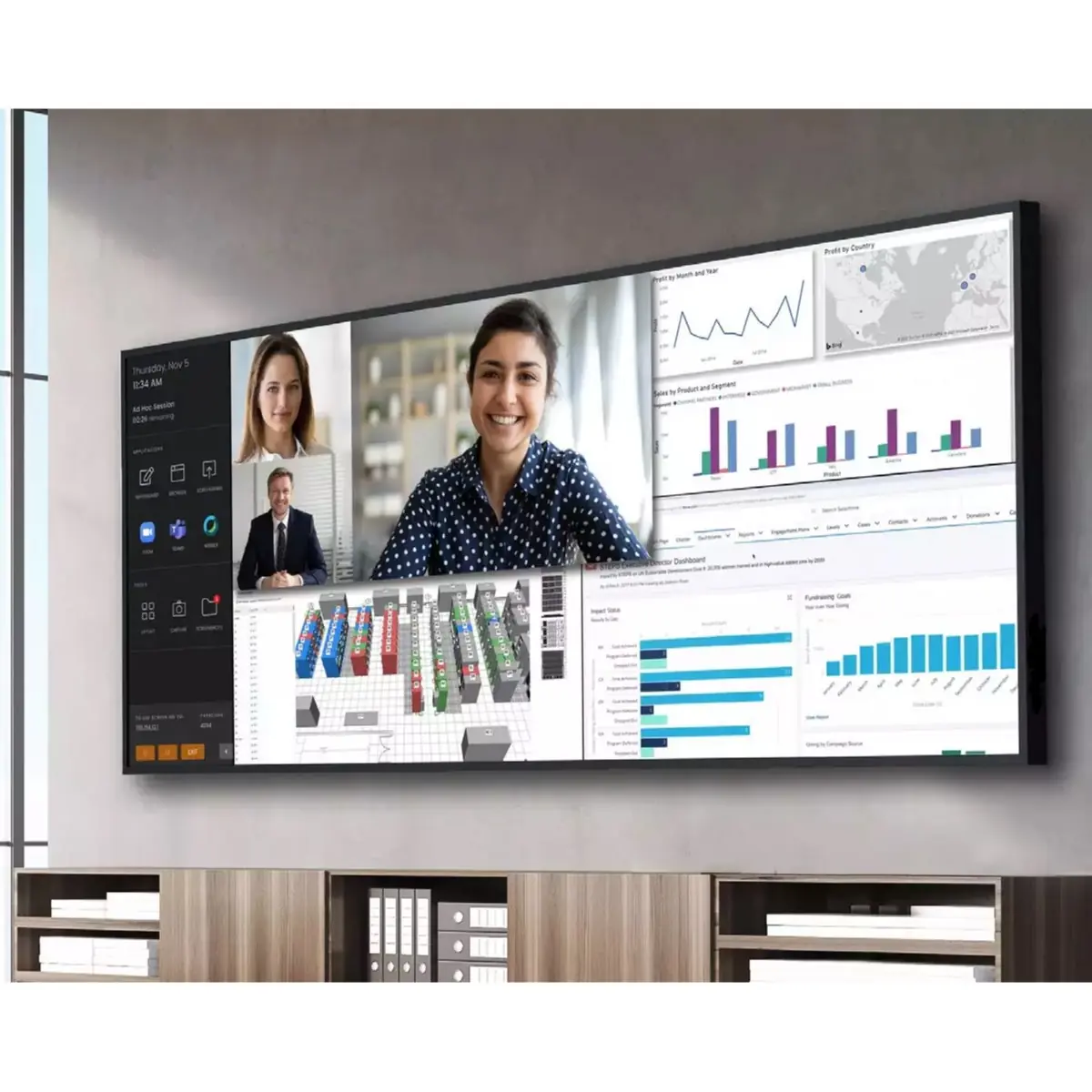 Samsung QP105DX-5K - Beeldscherm voor vergaderruimte - QPDX-5K